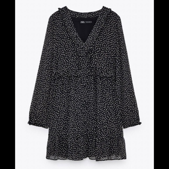 Zara | Dresses | Zara Printed Ruffle Dress | Poshmark